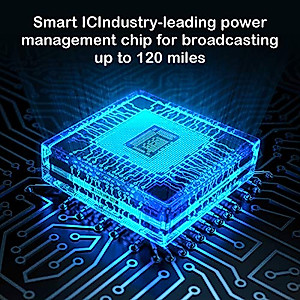 TV Antenna for Smart TV Indoor, Long Range Reception HD Digital TV Antenna Support 4K 1080P Local TV Channels - for HD Smart TV Fire Stick and All Old TV's - 10ft Coax Cable