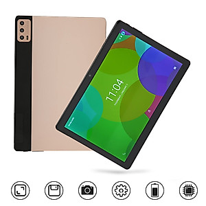 10in Tablet 4GB, Tablet RAM 256GB ROM 1080x1960 IPS HD, 4G Network Calling 5G WiFi for 11 Tablet PC 100‑240V (US Plug)