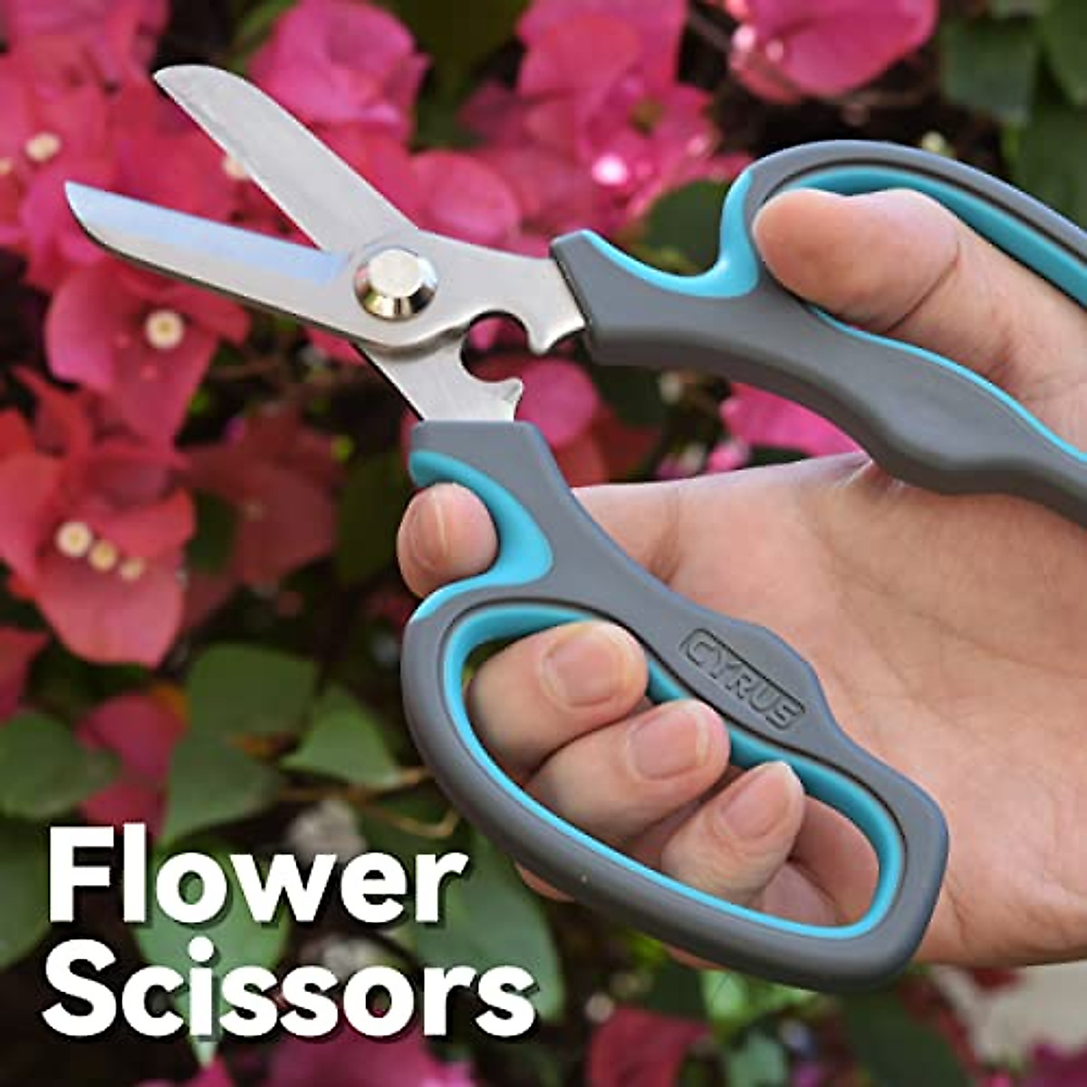 CYRUS Garden Shears Pruner Secateurs Pruning Scissors Flower Sharp Gardening hand tools Florist Bonsai Cutters Rose Snips