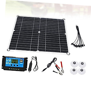 Yardenfun 1 Set Solar Panel Controller Set Solar Battery Maintainer Outdoor Solar Charger Solar Cell Panel with Controller USB a Charger Solar Charger Panel The Pet Crystal Miniature V5