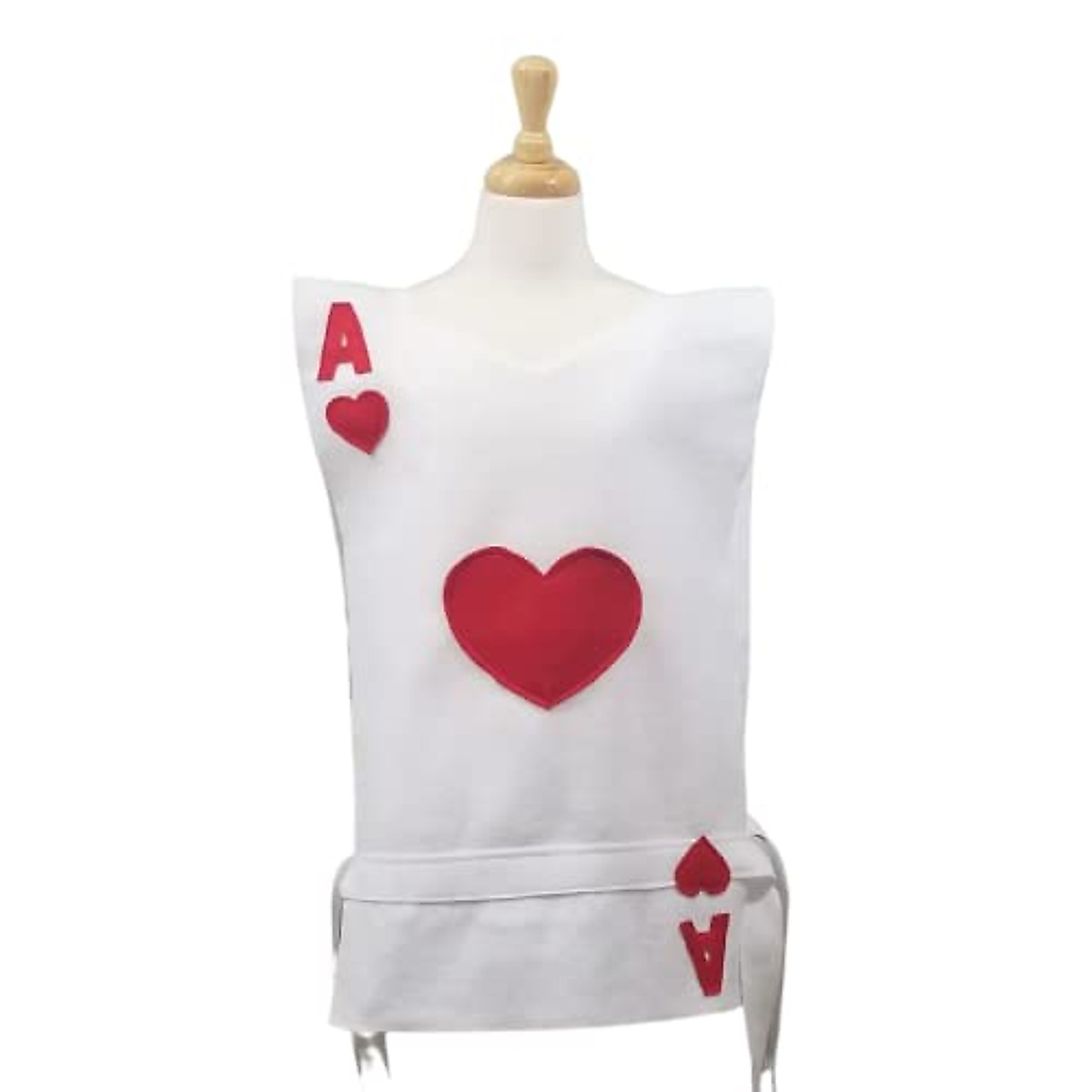 Ace Playing Card Costume Tunic (Hearts, Spades, Clubs or Diamonds) Alice in Wonderland/Card Soldier - Baby, Toddler, Kids, Teen, Adult and Plus Sizes Available (Kids 4-9y)
