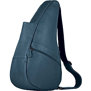 AmeriBag Small Classic Leather Healthy Back Bag Small (Lake Blue)