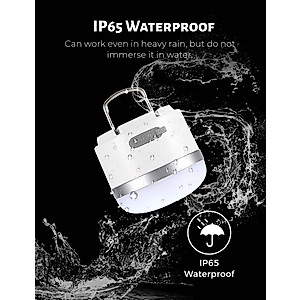 Wildley 600LM Camping Lights, 5 Light Modes Camping Lantern Rechargeable with 3600 mAh Power Bank,Camping Essentials for Tent Emergency, Outdoor Hiking, Power Outages (White)