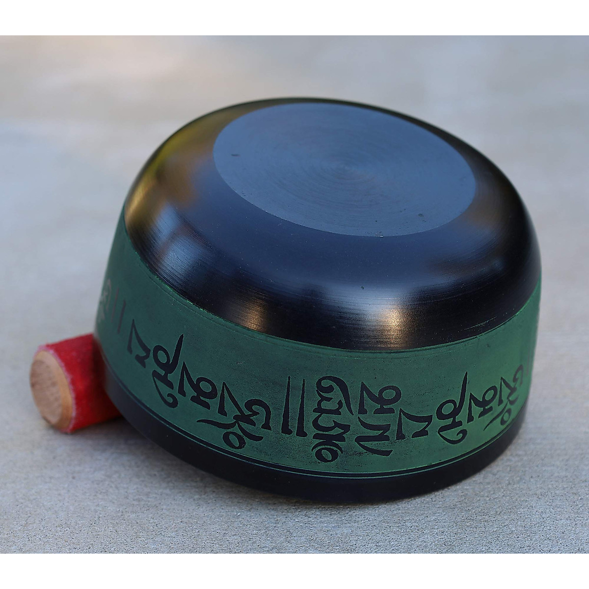 DharmaObjects Large 6 Inches Yoga Meditation Buddha OM Mani Singing Bowl Cushion Mallet Gift Set