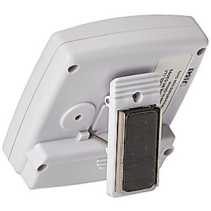 West Bend 40055 Kitchen Timer with Large Easy to Read Digital Display, Electronic Alarm with Magnet and Kickstand, White