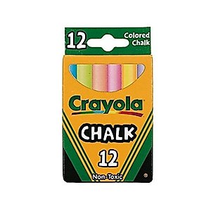 Crayola Colored Chalk Sticks 12 Count - 2 Packs