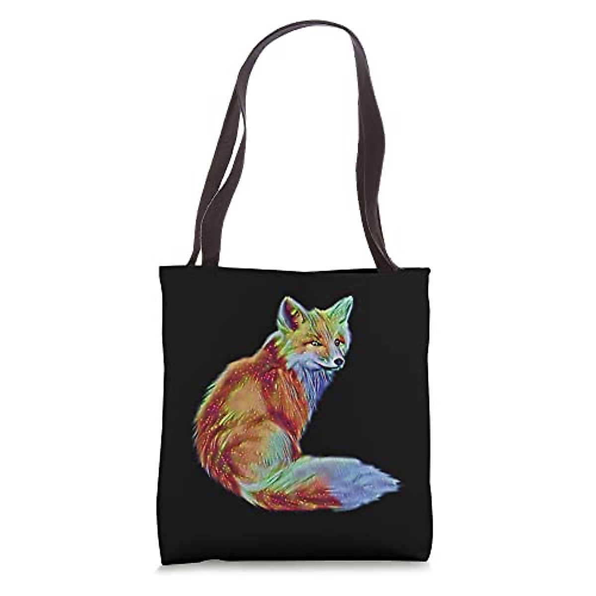 Fox Motif Tote Bag