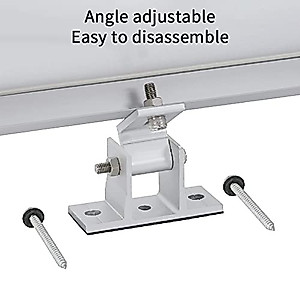 Solar Panel Mounting Brackets - 2pcs Adjustable Solar Panel Mount Brackets on Any Flat Surface for RV, Roof, Boat, Caravans Any Off-Grid Systems, Solar Power System Supporting for Flat Stands