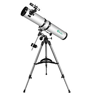 114EQ Telescope, 900mm Telescopes for Adults Astronomy with German Technology Equatorial, Fully- Coated Glass Optics Professional Newtonian Reflector Telescopes for Astronomy Beginners