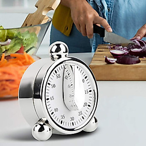 Kitchen Mechanical Timer, 60minutes Cooking Reminders Alarm Clock Countdown Timer for Home Apartment Office