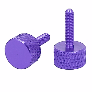 Aexit Computer PC Cleaning & Repair Graphics Card Knurled Head Thumb Screws Purple Computer Screws M3x12mm 10pcs