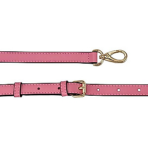 Allzedream Genuine Leather Purse Strap Replacement Crossbody Handbag Long Adjustable (Pink)