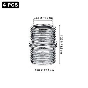 DOITOOL 4PCS 25.4mm Diameter Connectors for Thick Wire Shelve Shelving Unit Double Head Shelf Support Nut Replacement Storage Shelves Part Metal Rack