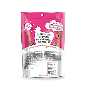Purina Friskies Made in USA Facilities Cat Treats, Party Mix California Crunch With Chicken - (6) 6 oz. Pouches