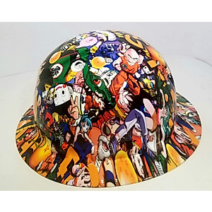 Wet Works Imaging Customized Pyramex Full Brim Dragon Ball Z Hat with Ratcheting Suspension
