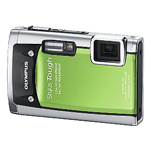 Olympus Stylus Tough 6020 14MP Digital Camera with 5x Wide Angle Zoom and 2.7 inch LCD (Green) (Old Model)