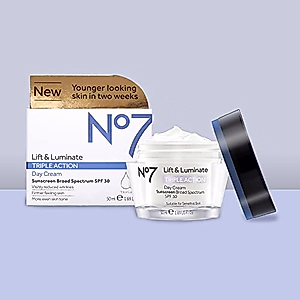 Boots No7 Lift And Luminate Triple Action Day Cream 1.6 Ounce