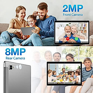 SIMPLORI Android 11 Tablet 10 Inch | Quad Core | 4GB RAM 64GB ROM (128GB Expandable) | 2+8MP Camera | 6000 mAh Battery | with Case