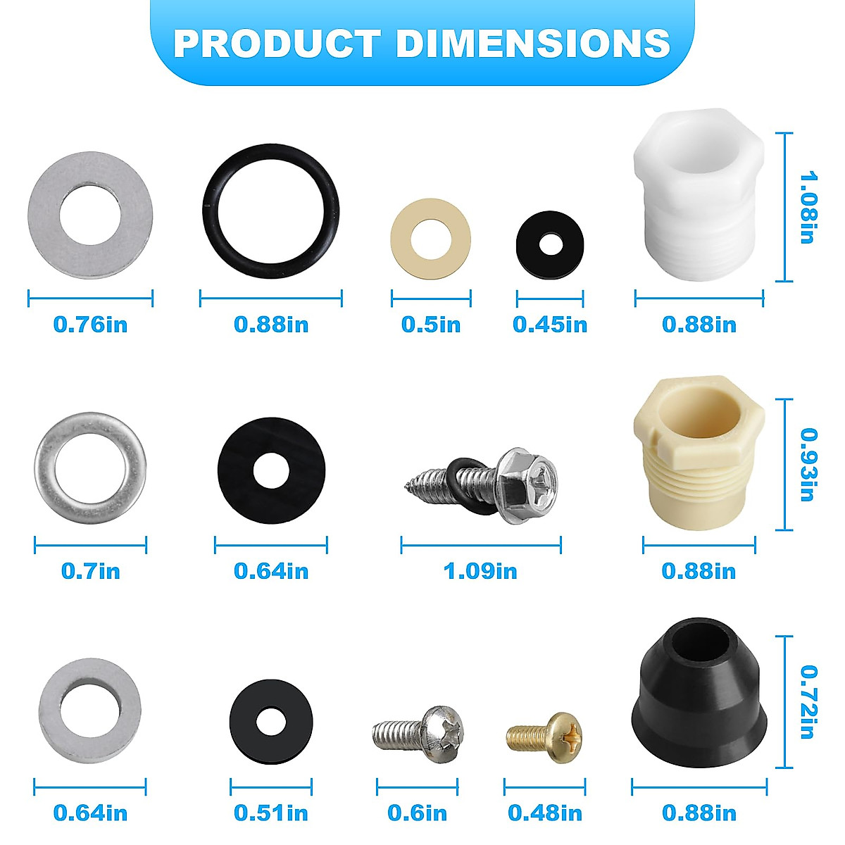 for Prier 630-7755 Wall Hydrant Repair Kit Fit Mansfield Wall Hydrants