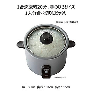 Panasonic Mini Cooker (1.5Go / 225g) SR-MC03-S (SILVER)【Japan Domestic Genuine Products】 【Ships from Japan】