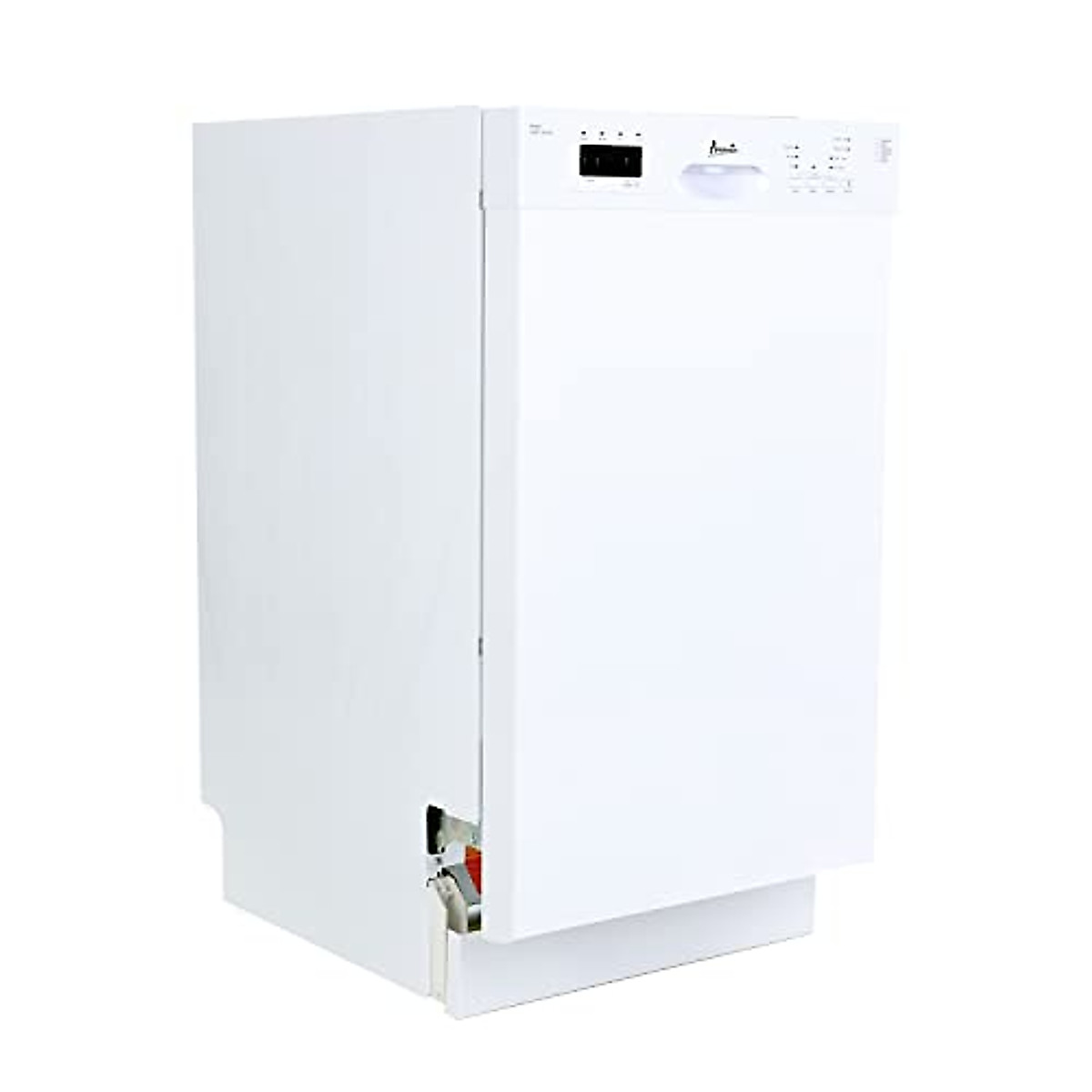 Avanti DWF18V0W Dishwasher 18-Inch Built in with 3 Wash Options and 6 Automatic Cycles, Stainless Steel Construction with Electronic Control LED Display, Low Noise Rating, White