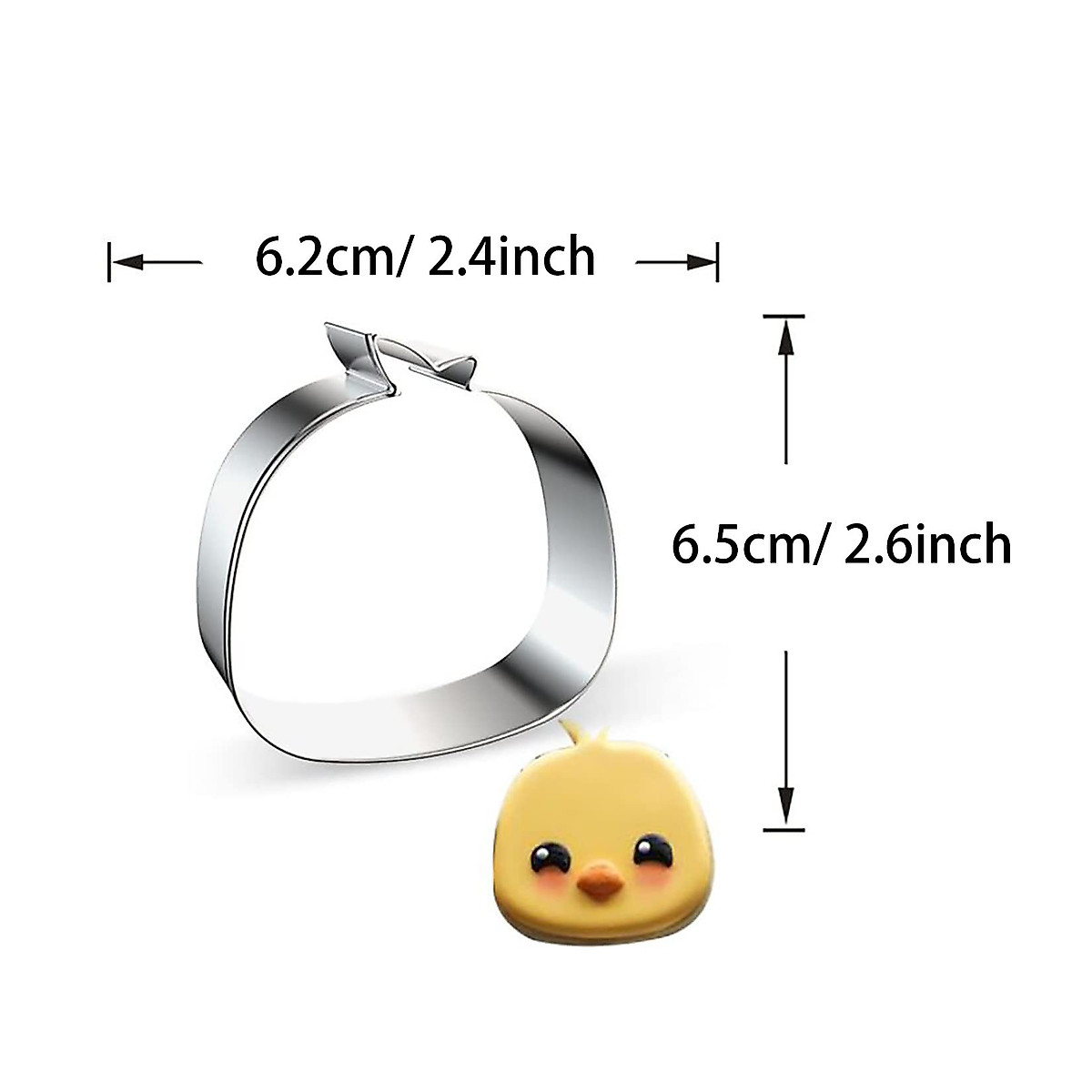 WJSYSHOP Turkey Chicken Head Shape Cookie Cutter - B