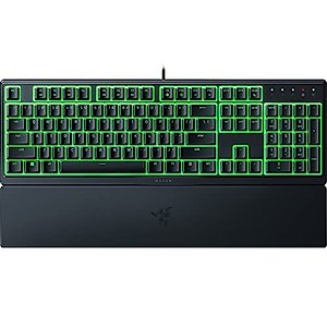 Razer Ornata V3 X Gaming Keyboard: Low-Profile Keys - Silent Membrane Switches - Spill Resistant - Chroma RGB Lighting - Ergonomic Wrist Rest - Classic Black (Renewed)