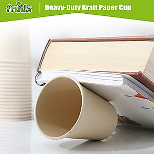 FRUTLE Paper Cups 12 OZ Coffe Cups-Paper Cups for Hot Beverages-Disposable Coffee Paper Cups -Unbleached Hot Cups-Everyday Use Parties Commercial Settings 160Pack