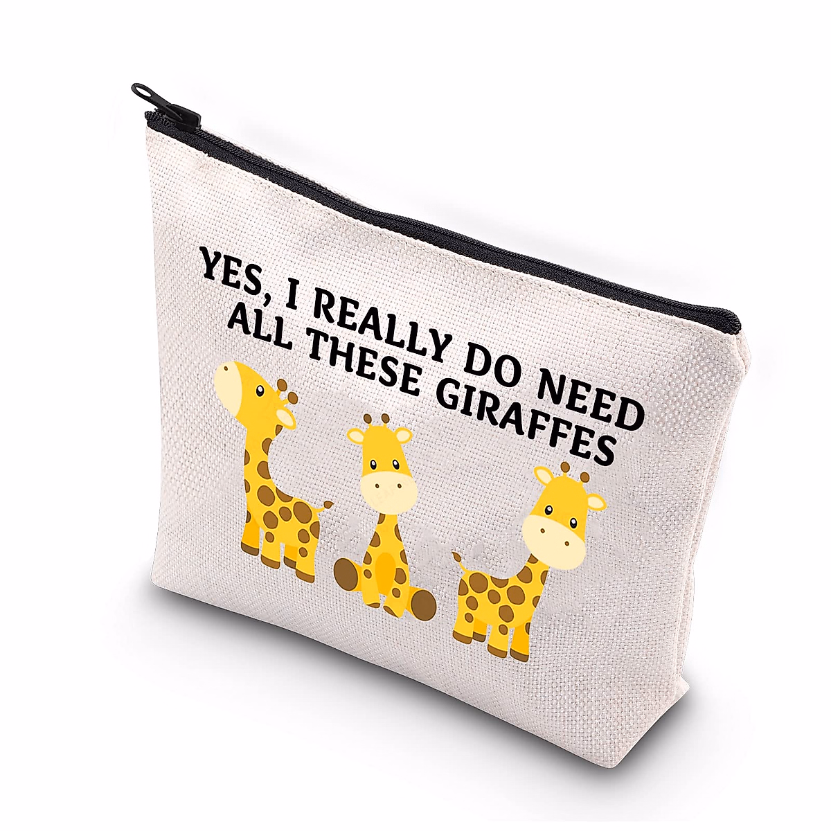 BDPWSS Giraffe Gifts For Giraffe Lovers Giraffe Makeup Bag Yes i Really Do All Need These Giraffes African Animal Lover Gifts (Do need all giraffes)