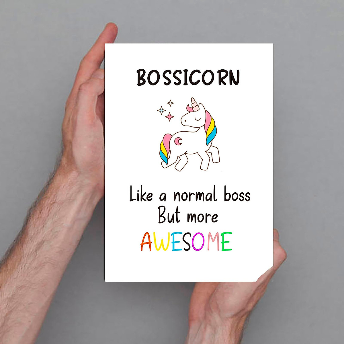 Dapofajo Boss Card, Appreciation Card for Boss, Birthday Card for Boss, Gift for Boss, Happy Boss's Birthday Card