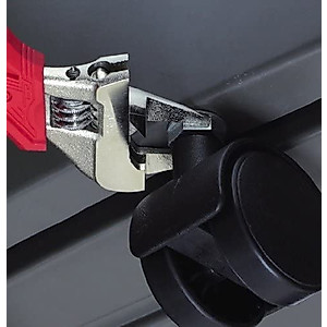 110mm Stubby Pocket Sized Adjustable Wrench Spanner with Ultra Slim 2mm Jaws and comfort handle cover (TPR), ENGINEER TWM-08