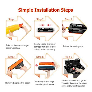 JC Toner Compatible for 304A CC530A Toner Cartridge for use with Color LaserJet CP2025 CP2025dn CM2320fxi mfp; imageCLASS MF726Cdw LBP766 ( Black, 2-Pack)