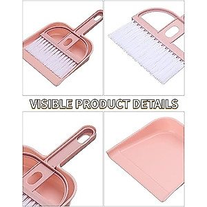 2021 New Mini Desktop Sweeping Cleaning Brush Table Small Broom Multifunctional Hanging Desk Dustpan Set