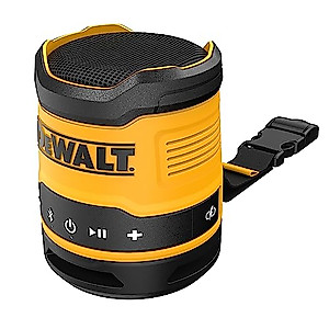 DEWALT Bluetooth Speaker, USB-C Rechargeable, Jobsite (DCR008)