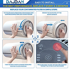 VK-6067B Filter Compatible with Vremi Air Purifier Filter Replacement and Hokeki Air Purifier Filter Replacement for VK-6067B H13 True HEPA Air Purifier including Vremi Hokeki Honkeeki Toyuugo, 2-Pack