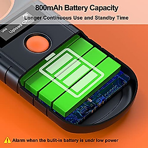 Alacrity Microchip Scanner Animal Chip ID Reader Scanner Bluetooth Pet Wireless RFID EMID Animal ID Tag Handheld Scanner Animal Tag Reader EMID FDX-B(ISO11784/11785) and ID64 RFID