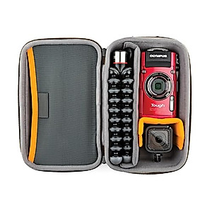 Lowepro Hardside CS 60 Case for Small Drone, Mirrorless Cameras or 2 Action Cameras, 1-2 Lenses, Accessories, 14.00 x 8.51 x 22.71 cm, Black