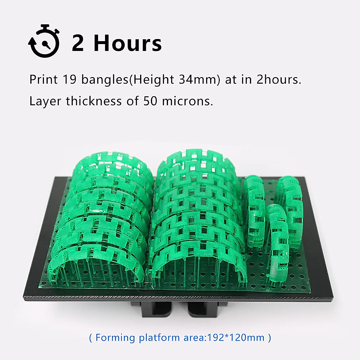 IFUN Jewelry Casting Resin for 405nm LCD DLP Printing-Easy to Print Use and Burn High Resolution- 3D Printer Photosensitive Castable Resin Liquid- Green 500g