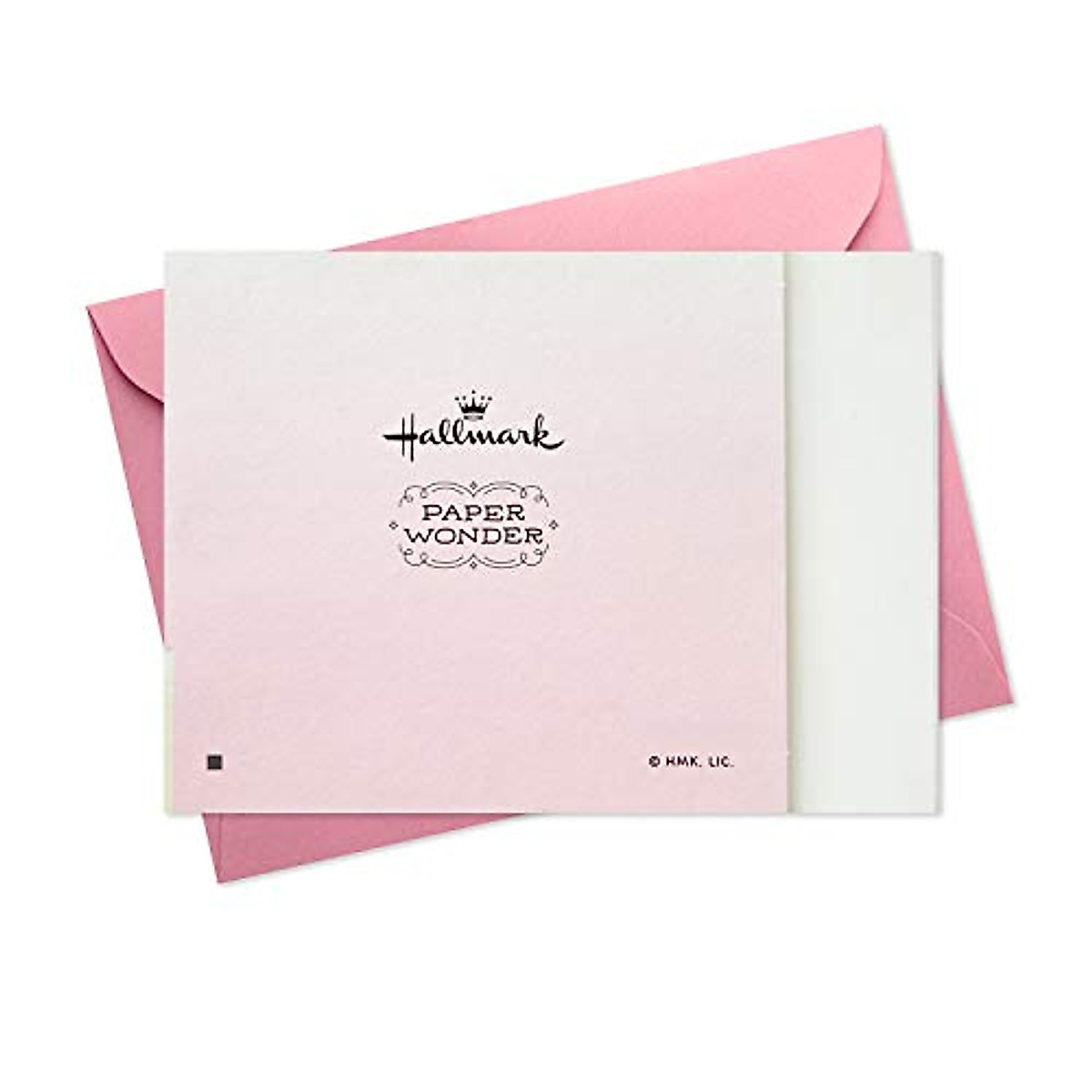 Hallmark Paper Wonder Paper Craft Baby Shower Card for Baby Girl (Stork), 4 X 5.5 Inches (499RZW1028)