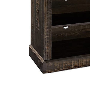 Rockpoint 70inch Classical TV Stand Storage Media Console Entertainment Center for TVs up to 80,Rustic Brown