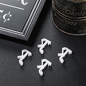 Blind Valance Clips 1 Inch Window Blind Clips Hidden Valance Clips White Plastic Valance Clips Window Valance Clips (12)