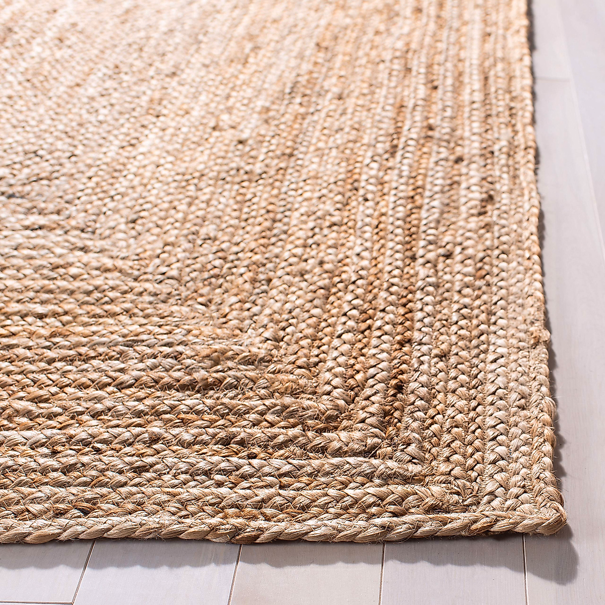 SAFAVIEH Cape Cod Collection Area Rug - 8' x 10', Natural, Handmade Flat Weave Jute, Ideal for High Traffic Areas in Living Room, Bedroom (CAP252A)