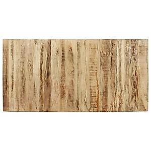 BUKSCYJS Multifunctional Dining Room Table,Dining Room Table,Dining Table,Strong and Sturdy Suitable for Kitchen,Dining Room,Living Room 63"x31.5"x29.9" Rough Mango Wood