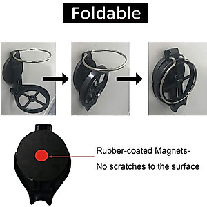 Can Cup Holder on a Cup Magnet, for The Tractor, Lawn Mower, Bus, use it at Work on Your Tool Box. A Must for Heavy Equipment operater - Non-tipping - No Drink