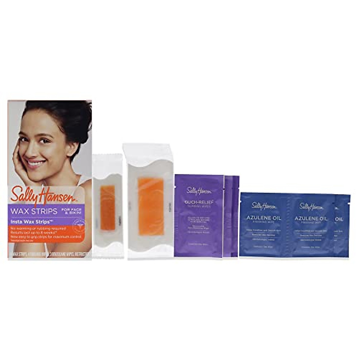 Sally Hansen Insta 24, Wax Strips for Face & Bikini, 1 Count
