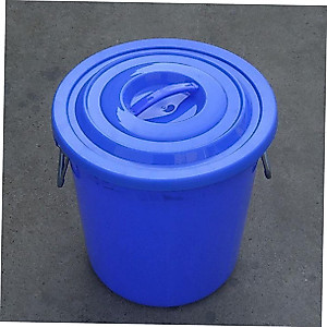 FELTECHELECTR Large Plastic Trash Can Replacement Lid Waste Bin Protector for Kitchen and Bathroom Garbage Cans Fits Most Standard Sizes Sanitation Accessory for Waste Containers