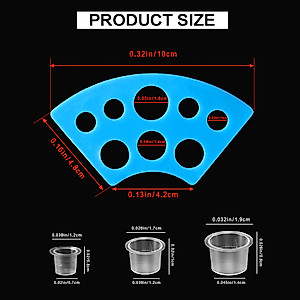 300Pcs Tattoo Ink Caps with 2 Cups Holders - 300Pcs Mix Sizes Disposable Tattoo Ink Cups for Pigment Tattoo Kit, Tattoo Supplies, Tattoo Accessory (#9mm, 13mm, 15mm)