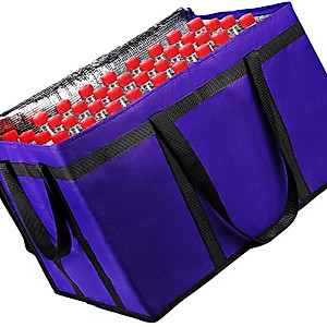musbus 1 PACK Purple extra large XXXL Insulated Food Delivery Bag Cooler Bags Keep Food Warm Catering Therma for doordash Catering Cooler Bags Keep Food Warm Catering Therma Catering Shopper hot XXXL