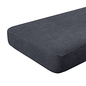 Hokway Couch Cushion Covers Stretch Cushion Covers Sofa Seat Cushion Slipcover Protector(Gray, Large)