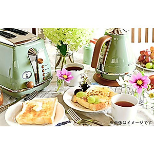 Delonghi Electric kettle (1.0L)「ICONA Vintage Collection」 KBOV1200J-GR (Olive green)【Japan Domestic genuine products】